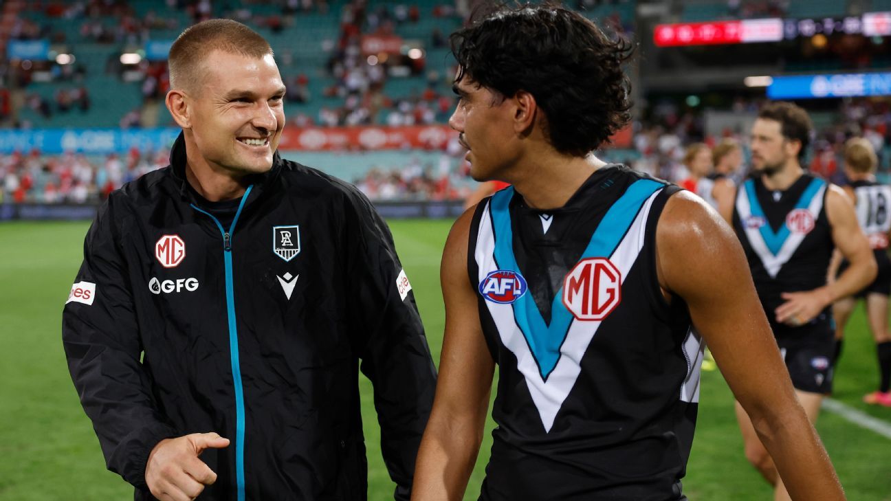 AFL: Port star Wines 'OK' after heart issue in Swans win - ESPN