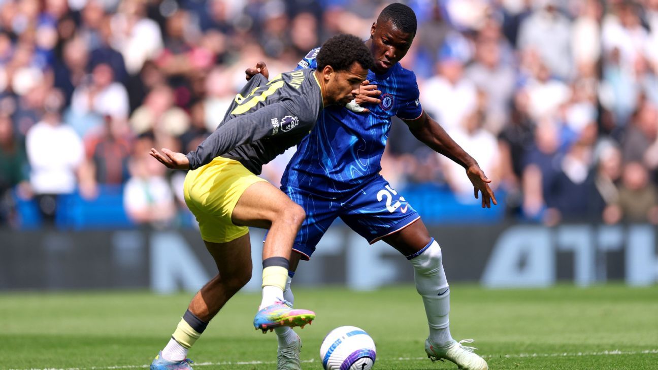 Gran partido de Moisés Caicedo en el triunfo del Chelsea sobre Everton por Premier League - ESPN