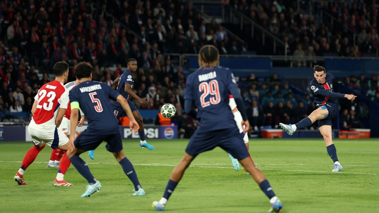VIDEO: el golazo de Fabián Ruiz con el que abrió PSG vs. Arsenal en el ...