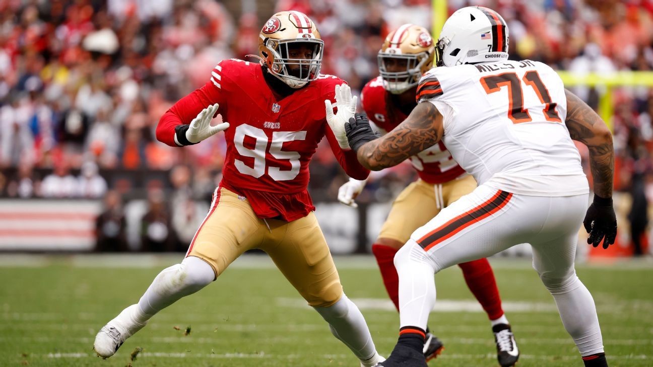 49ers dejaron en libertad al ala defensiva Drake Jackson - ESPN