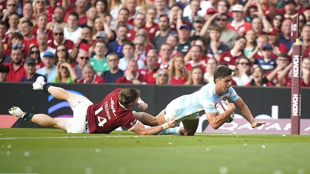¡El gran try de Ignacio Mendy para Los Pumas ante British & Irish Lions ...