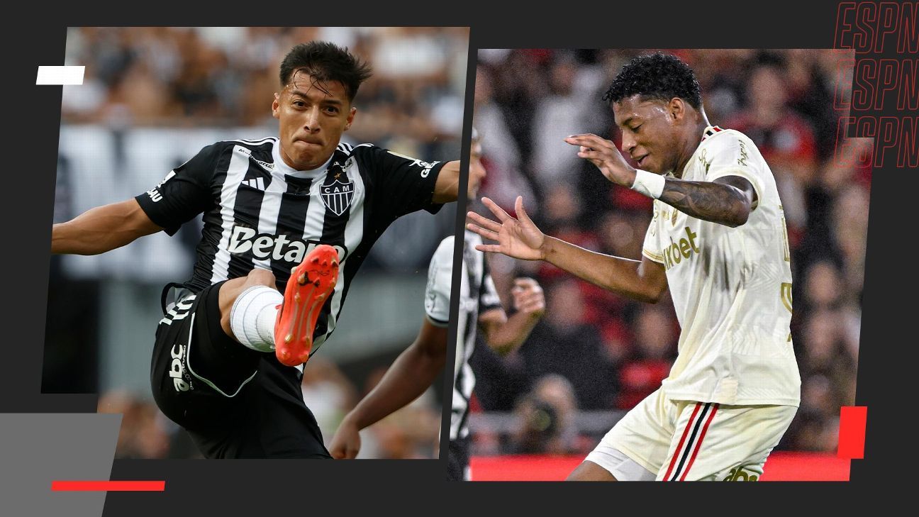 Alan Franco con el Atlético Mineiro le ganó el primer round de la Copa ...