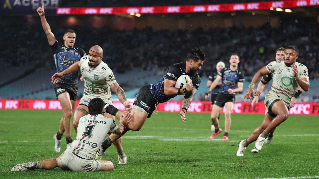 NRL: Warriors' top-four dream on tilt with loss to Bulldogs - ESPN