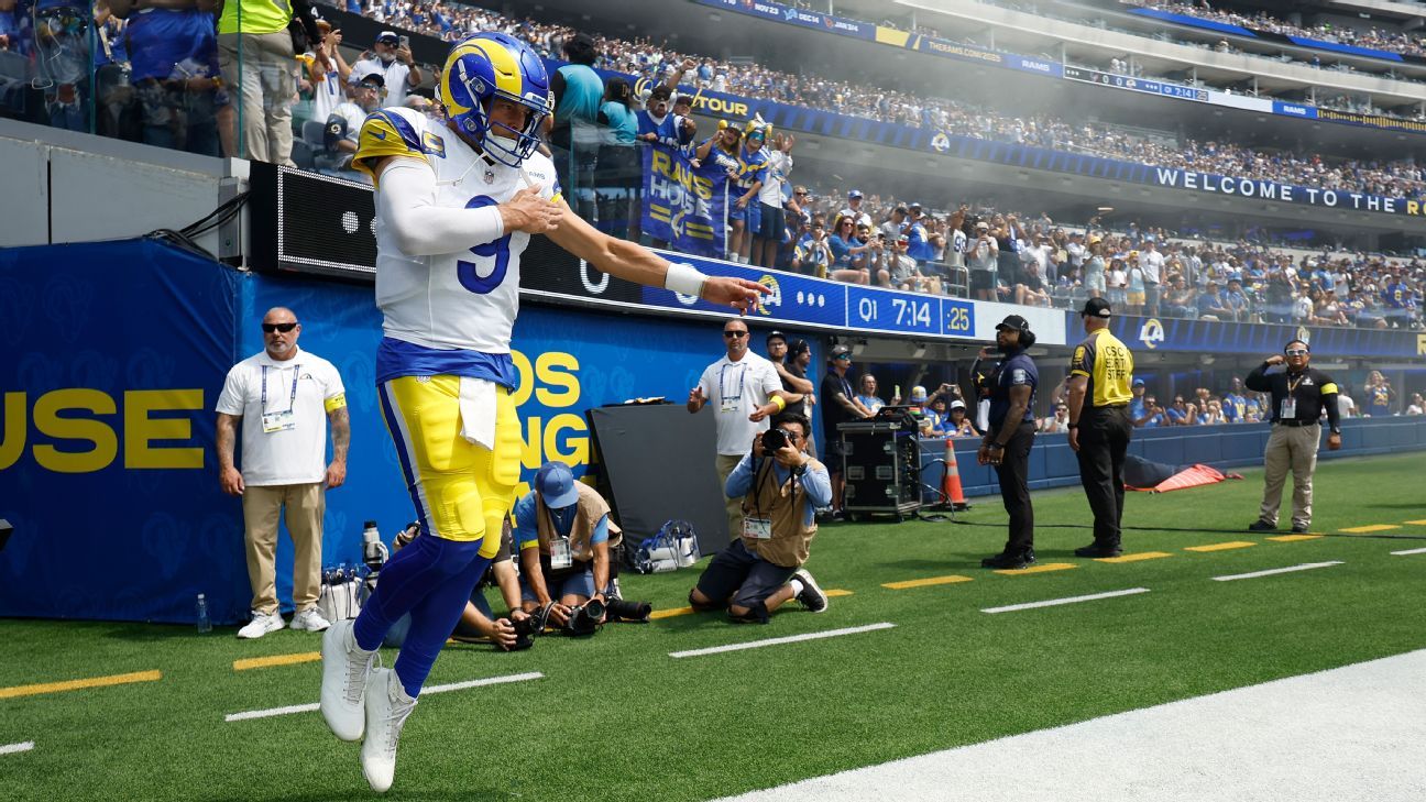 Rams: Matthew Stafford, décimo QB en alcanzar 60k yardas por aire - ESPN