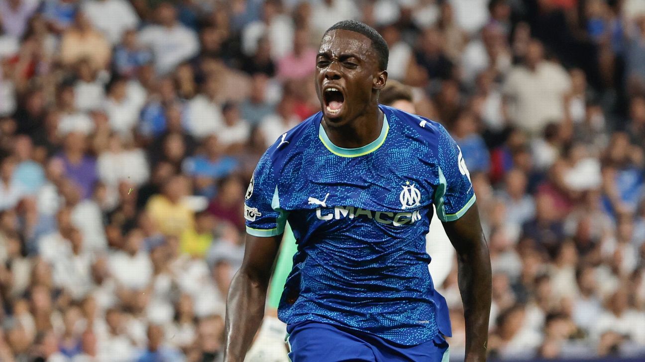 Weah marcó para Olympique de Marsella ante Real Madrid en el Santiago ...