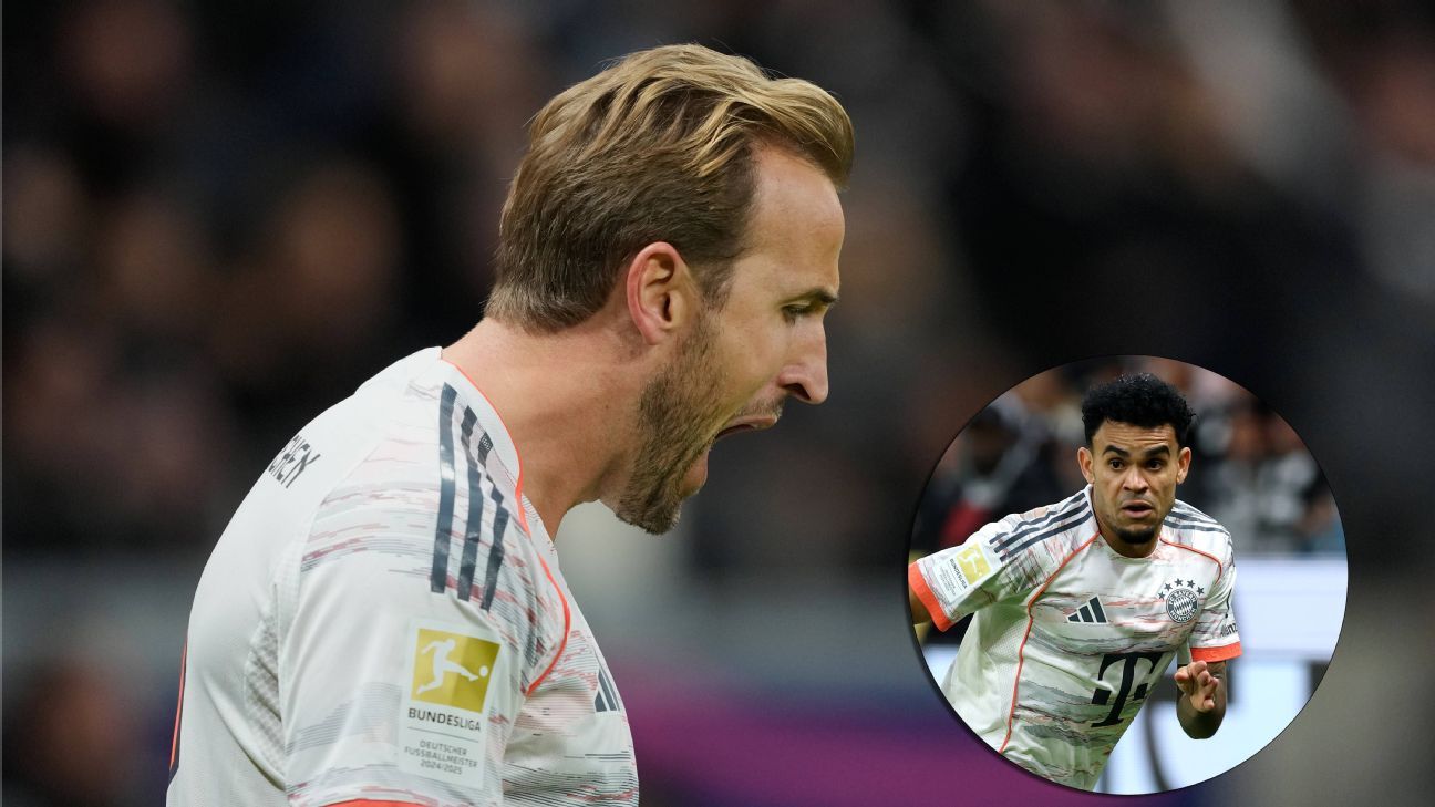 Video: Luis Díaz da asistencia y Harry Kane marca golazo en Frankfurt vs Bayern Munich - ESPN
