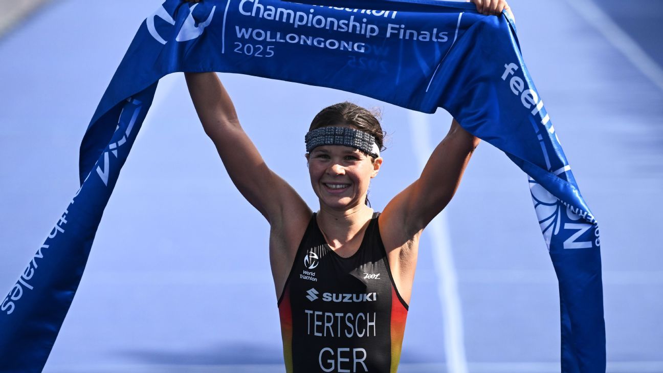 Lisa Tertsch, Matthew Hauser capture world triathlon titles - ESPN