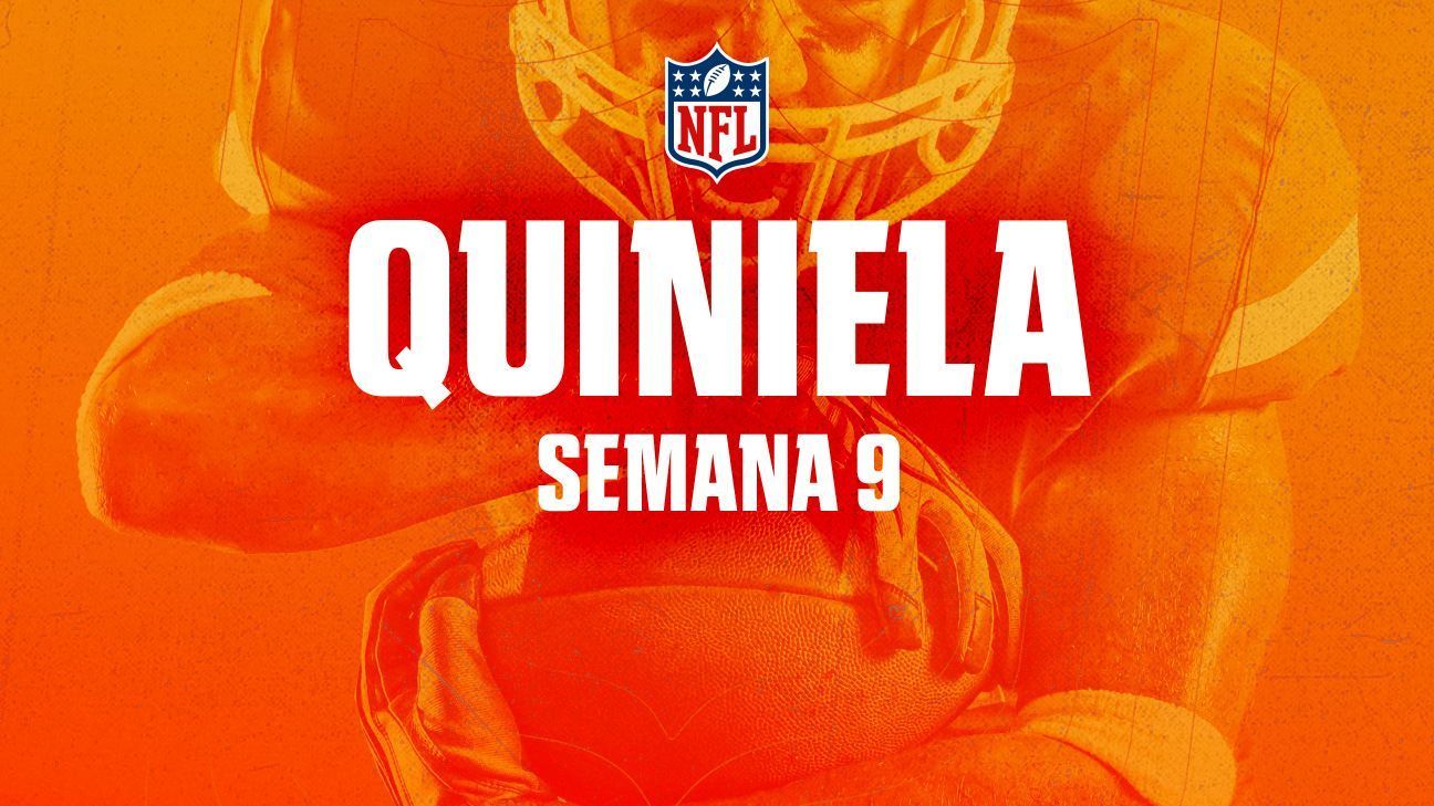 NFL: Quiniela de ESPN para la Semana 9 de la temporada 2025 - ESPN