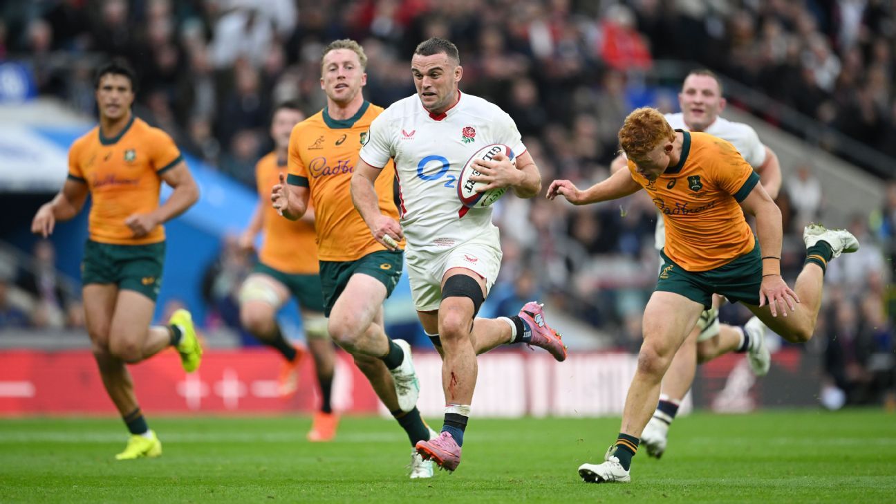 Inglaterra se hizo fuerte en Twickenham y superó a Australia por 25-7 ...