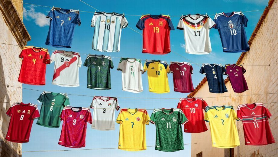 Todas las camisetas Adidas para el Mundial 2026 - ESPN