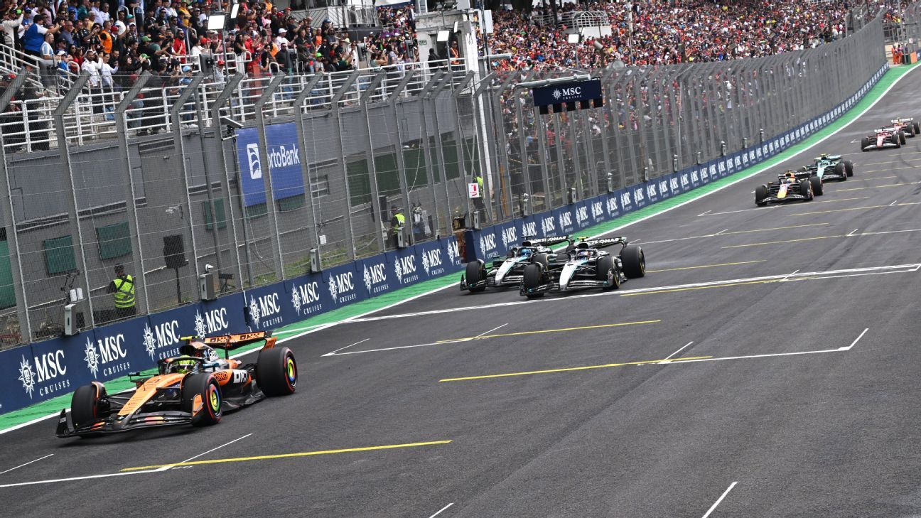 Lando Norris aumenta ventaja con victoria en Sprint de Brasil - ESPN