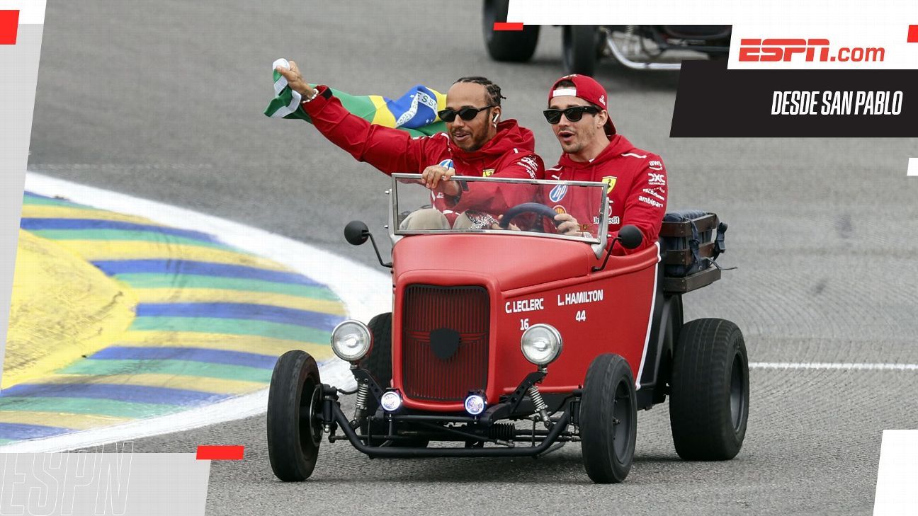 Charles Leclerc y Lewis Hamilton y otro domingo magro para Ferrari - ESPN