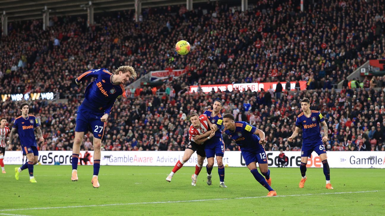 Woltemade OG gives Sunderland derby win over Newcastle United: as it ...