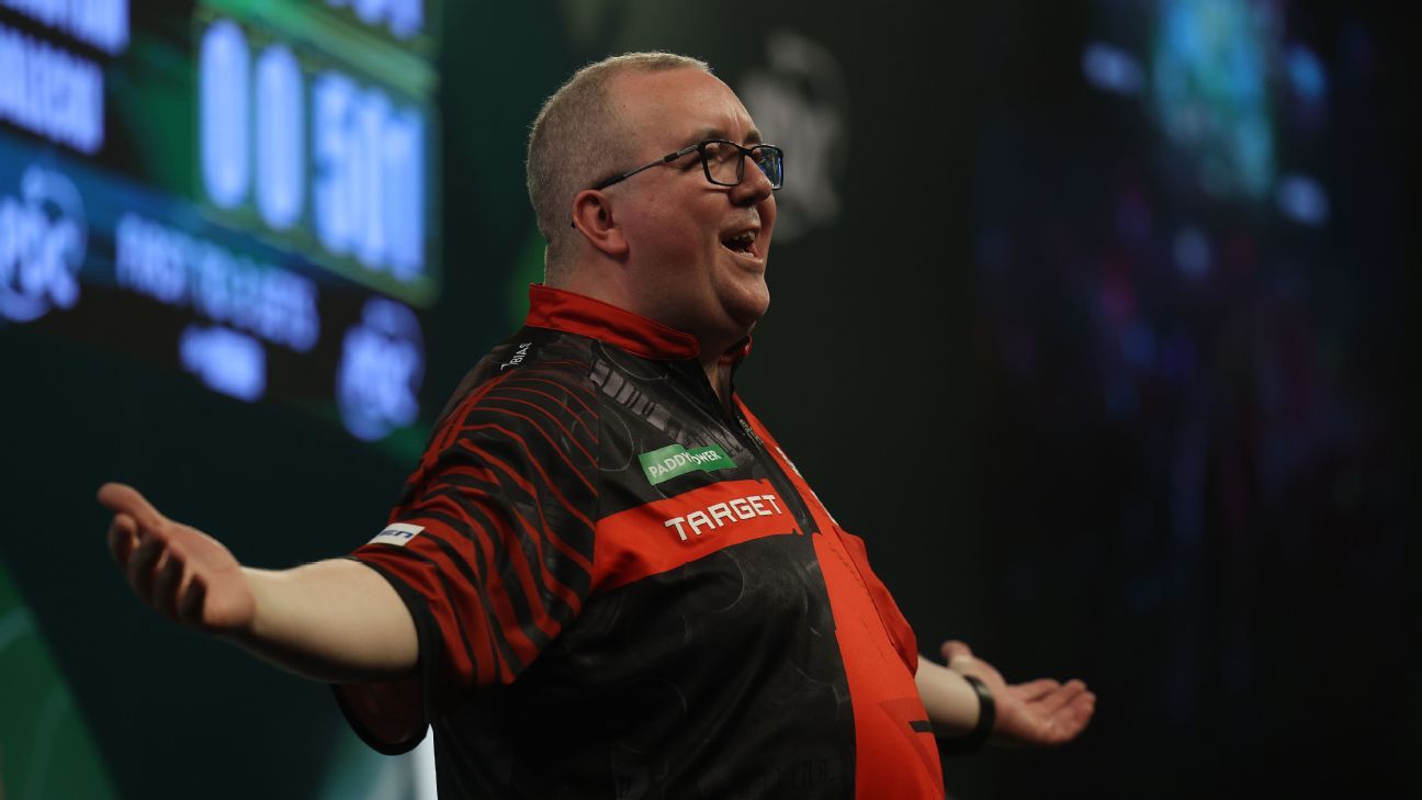 World Darts Championship: Stephen Bunting rallies to win first-round ...
