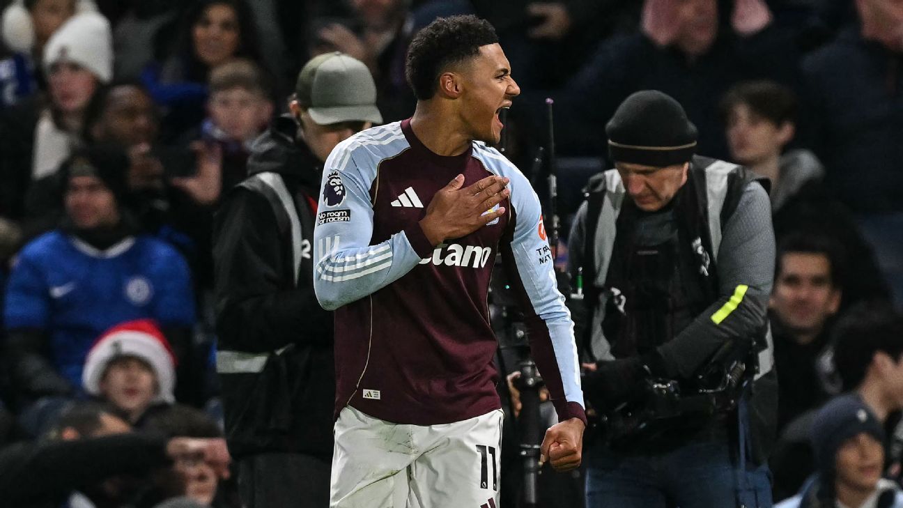 Aston Villa vira sobre o Chelsea, vence a 11ª partida seguida e iguala ...