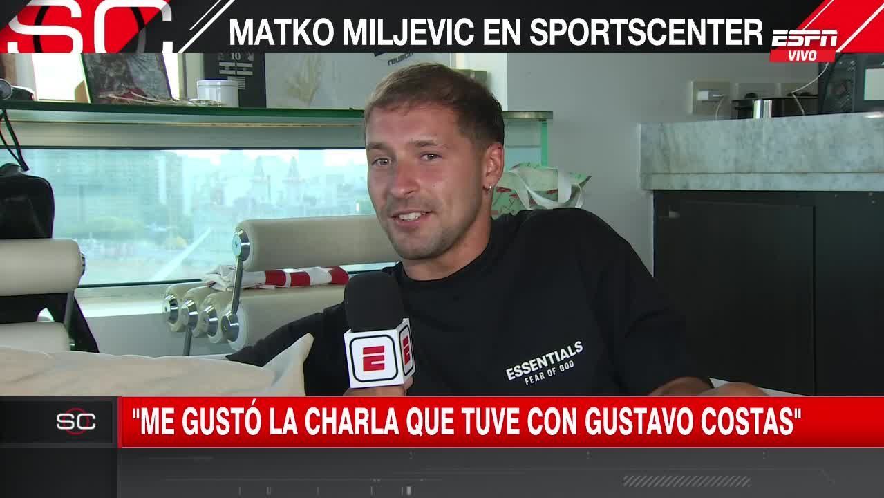 Matko Miljevic, en SportsCenter: "Racing sería un paso adelante" - ESPN