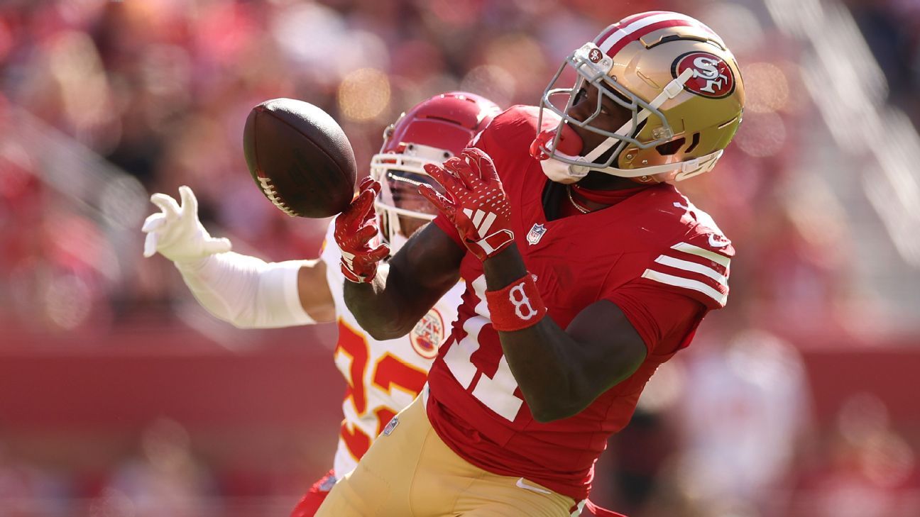 49ers: Brandon Aiyuk jugó el último snap para el equipo - ESPN