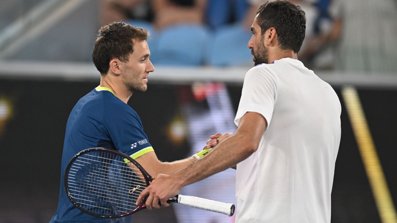 Tras el triunfo en el Australian Open 2026, Ruud se rindió ante Cilic ...