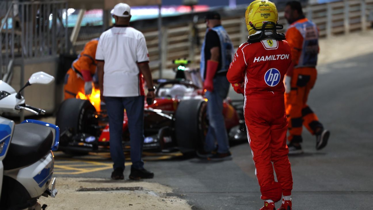 F1 testing: Mercedes set the pace, Lewis Hamilton causes red flag to ...