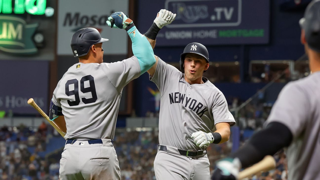 Ni Bellinger ni Stanton, Ben Rice es el 'Robin' de Aaron Judge - ESPN