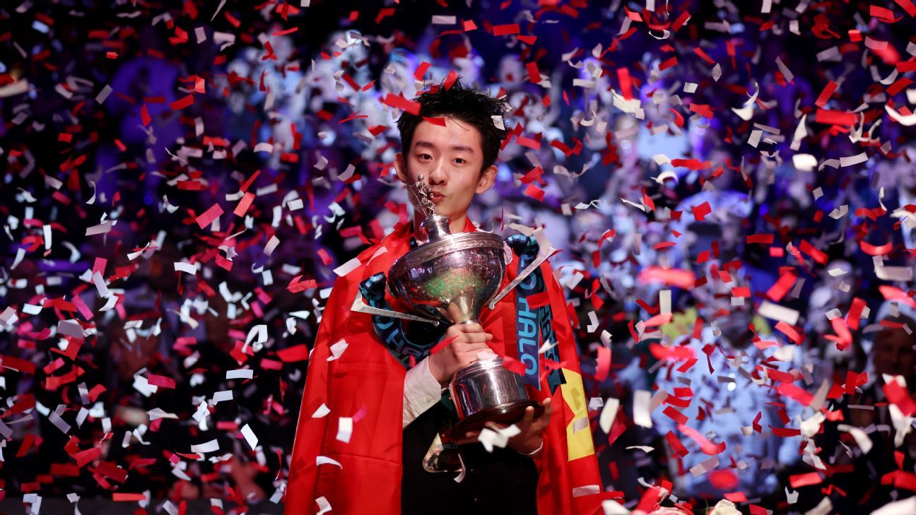 World Snooker Championship final: Wu Yize crowned champion in final ...